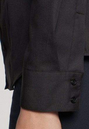 Seidensticker Langarmbluse Schwarze Rose (1-tlg) Stickerei