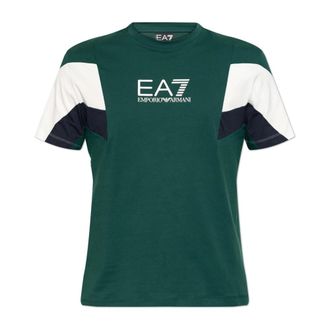 Emporio Armani Emporio Armani Ea7, Homme, Tops, Vert, Taille: M Logo T-Shirt