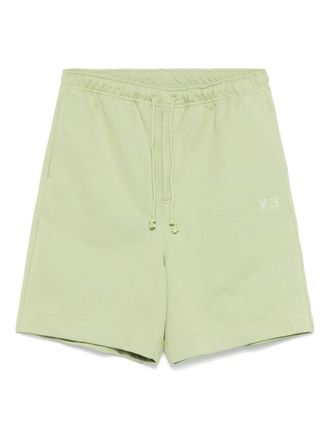 Yohji Yamamoto Joggingshorts mit Kordelzug - Grün