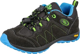 Brütting Unisex Kinder Bergen Low Trekking- & Wanderhalbschuhe, Anthrazit Blau Lemon, 33 EU