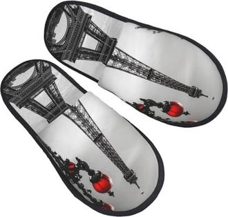 Generic Chaussons Tour Eiffel Londres Doux Pantoufles Épais Slippers Pour Unisex La Maison Voyage M