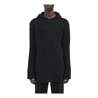 Rick Owens Kapuzenpullover aus Kaschmir und Seide - - Knitwear - Herren - Schwarzk - L