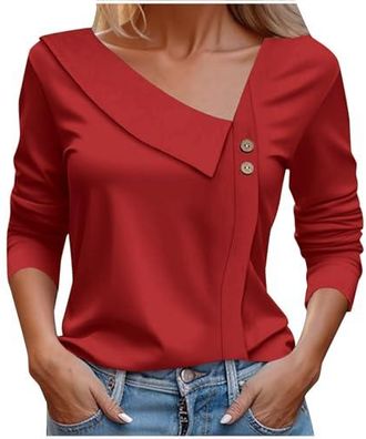 Generic Tunique Femme Chic et Elegant Vetement Femme Haut Manches Longues Chemise Noir De Plage &Eacute;t&eacute; Blanche XS Coton Col Mao Taille 40 Surchemise en Lin Chemi