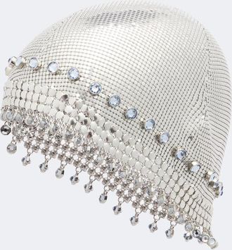 Paco Rabanne Verzierzte M&uuml;tze aus Chainmail
