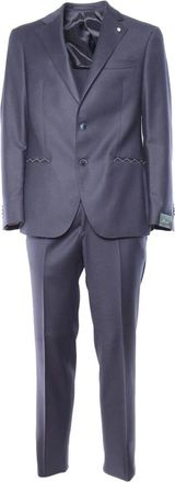 Lubiam Homme, Costumes, Bleu, Taille: M Suit