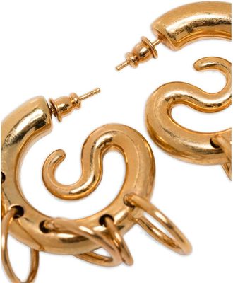 Panconesi Ring-Embellished Drop Earrings - Gold