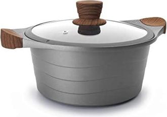 Lacor 27328 - Poêle Aluminium, Couleur Gris