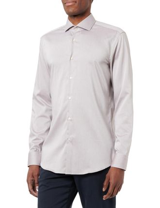 HUGO BOSS Hugo Herren Kason Shirt, Medium Brown212, 42 EU