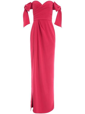 Marchesa Schulterfreies Abendkleid - Rosa