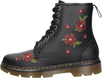 Dr. Martens Aprile Schn&uuml;rstiefel mit Blumenmuster - - Shoes - Damen - Schwarzk - 39 EU