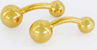 Fursac Boutons de manchettes en laiton dor&eacute; - Taille Unique - Homme