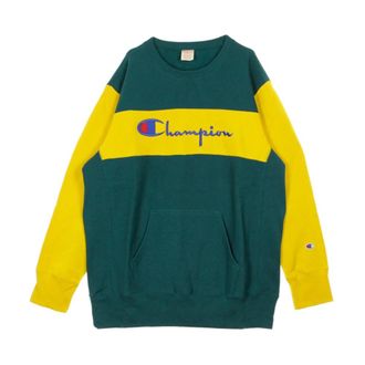 Champion Farbblock K&auml;ngurutasche Sweatshirt - - Sweatshirts & Hoodies - Herren - Gr&uuml;n - XL