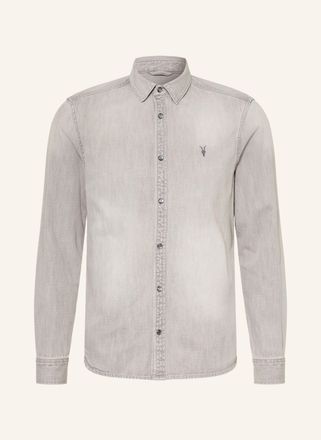 AllSaints Allsaints Jeanshemd Gleason Extra Slim Fit grau