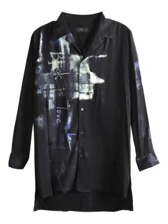 Yohji Yamamoto graphic-print shirt - Noir