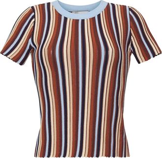 Cara Cara Gestreiftes Knoll Oberteil - Braun