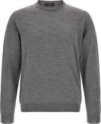 Zanone Pull Col Rond - Gris