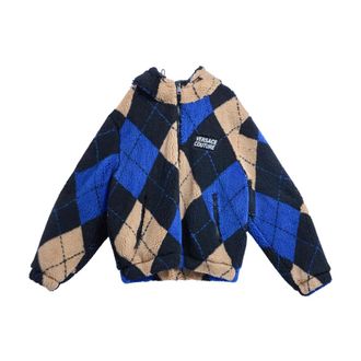 Versace Jeans Couture Homme, Vestes, Multicolore, Taille: XL Argyle Teddy Jacket