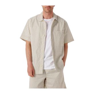 Calvin Klein Beige Cotton Poplin Short Sleeve Shirt - - Shirts - Herren - Beige - 2XL