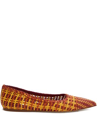 Gabriela Hearst sandales Aurora à bout pointu - Rouge