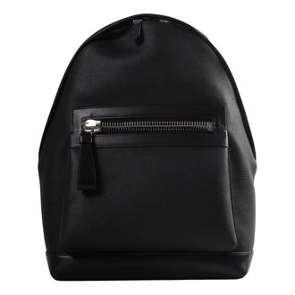 Tom Ford Homme, Sacs, Noir, Taille: ONE Size Buckley Soft Grain Leather Backpack