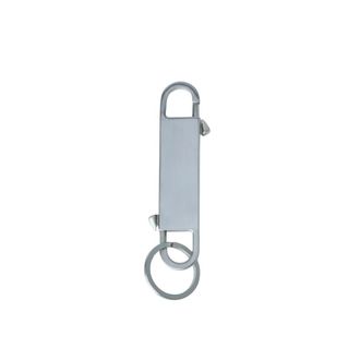 Rick Owens Porte-cl&eacute;s en acier inoxydable - Homme - Accessoires - Gris - Taille: ONE Size