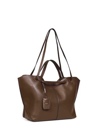 Max Mara Womens Shopper Bag Mixeddouble Brown Polyamide Handbags Hand