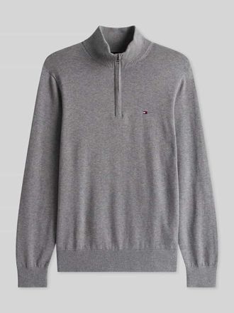 Tommy Hilfiger Regular Fit Troyer aus reiner Baumwolle
