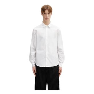 Maison Kitsun&eacute; Handwriting Freizeithemd - - Shirts - Herren - Wei&szlig; - L