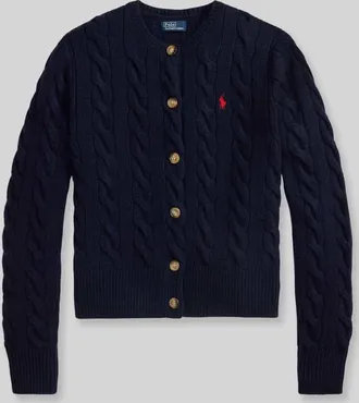 Polo Ralph Lauren Regular Fit Strickjacke aus Wolle mit Kaschmir-Anteil