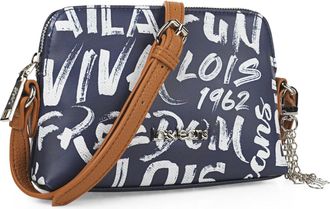 Lois Handtasche Damen Umhängetasche Damen Klein & Stilvoll Handtasche Damen Umhängetasche Crossbody Bag Damen, Marine Blau
