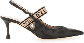 N&deg;21 Femme, Chaussures, Noir, Taille: 39 EU Slingback With Logo
