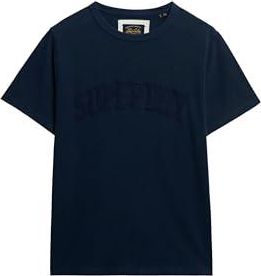 Superdry T-shirt surdimensionn&eacute; Athletic pour femme aux couleurs assorties, Bleu marine vif, 36