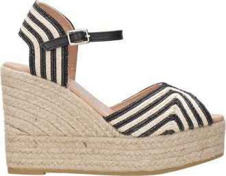 Espadrilles Sandales Noir+Nude