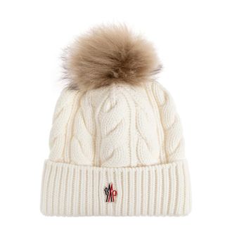 Moncler Femme, Accessoires, Beige, Taille: ONE Size Bonnet de ski après-ski Grenoble