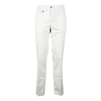 Club Of Comfort Schmal geschnittene Hose - - Trousers - Herren - Wei&szlig; - 2XL