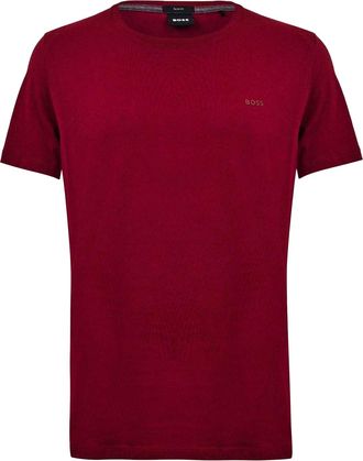 HUGO BOSS Tessler 33 T-Shirt f&uuml;r Herren, Regul&auml;r (Dunkelrot)