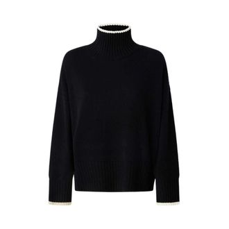 Pinko Pinko - Falkland Sweater - Femme - Pulls - Noir - Taille: 40 FR