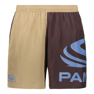 P.A.M. Logo Print Badehose - - Swimwear - Herren - Braun - S