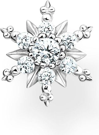 Thomas Sabo Thomas Sabo Einzel Ohrstecker Schneeflocke mit weißen Steinen 925 Sterling Silber H2260-051-14