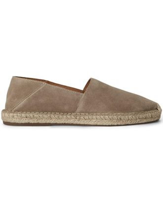 Ralph Lauren Leder-Espadrilles mit Leder-Einlage in
