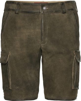 Reitmayer Kurze Cargo-Lederhose Oliv, 54