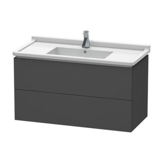 Duravit L-Cube Waschtischunterbau wandh&auml;ngend, 2 Schubk&auml;sten, - Duravit