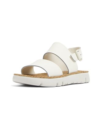 Camper Oruga Sandal, Women Sandal, White Natural, 38, (EU)