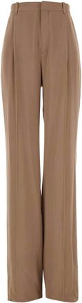 Saint Laurent Hose aus Seidenkrepp - Nude