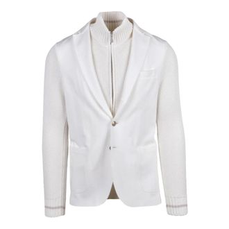 Eleventy Homme, Vestes, Blanc, Taille: S Blazer