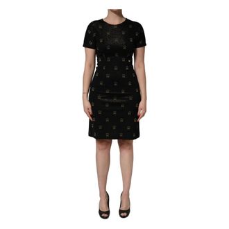 Dolce & Gabbana Short-Sleeve Sheath Dress - - Dresses - Damen - Schwarzk - XS