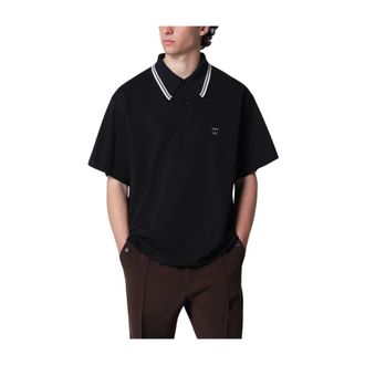 Needles Homme, Tops, Noir, Taille: S Polo &agrave; Col Classique