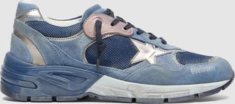 Golden Goose Baskets Running Dad Blue Denim Grey