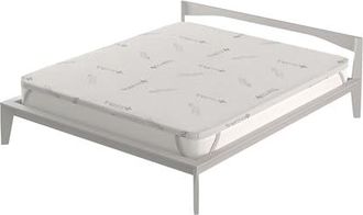 Italian Bed Linen Topper Violet abziehbar mit thermocontrol-Bezug, Doppelbett, 160 x 190 cm