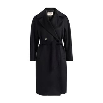 Max Mara Resina Robe Coat - - Coats - Damen - Schwarzk - S